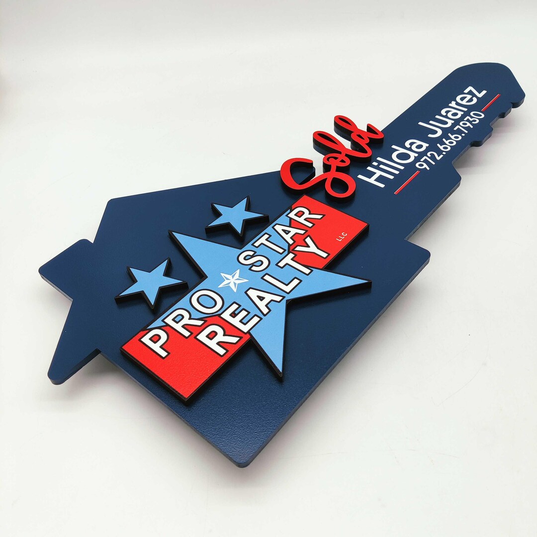 Sold Key Sold Sign, 3D House Key Sign for Realtor, Realtor Gift ...