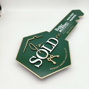 I'm Sold, Key Sold Sign, Closing Photo Prop, 3D Hexagon Key Sign for ...