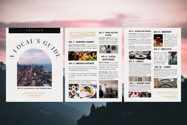 Real Estate Local Guide Template, City Guide Flyer, Welcome Guide ...