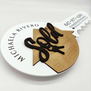 Sold Key Sign, Realtor Closing Custom, Sold Real Estate Agent Key ...