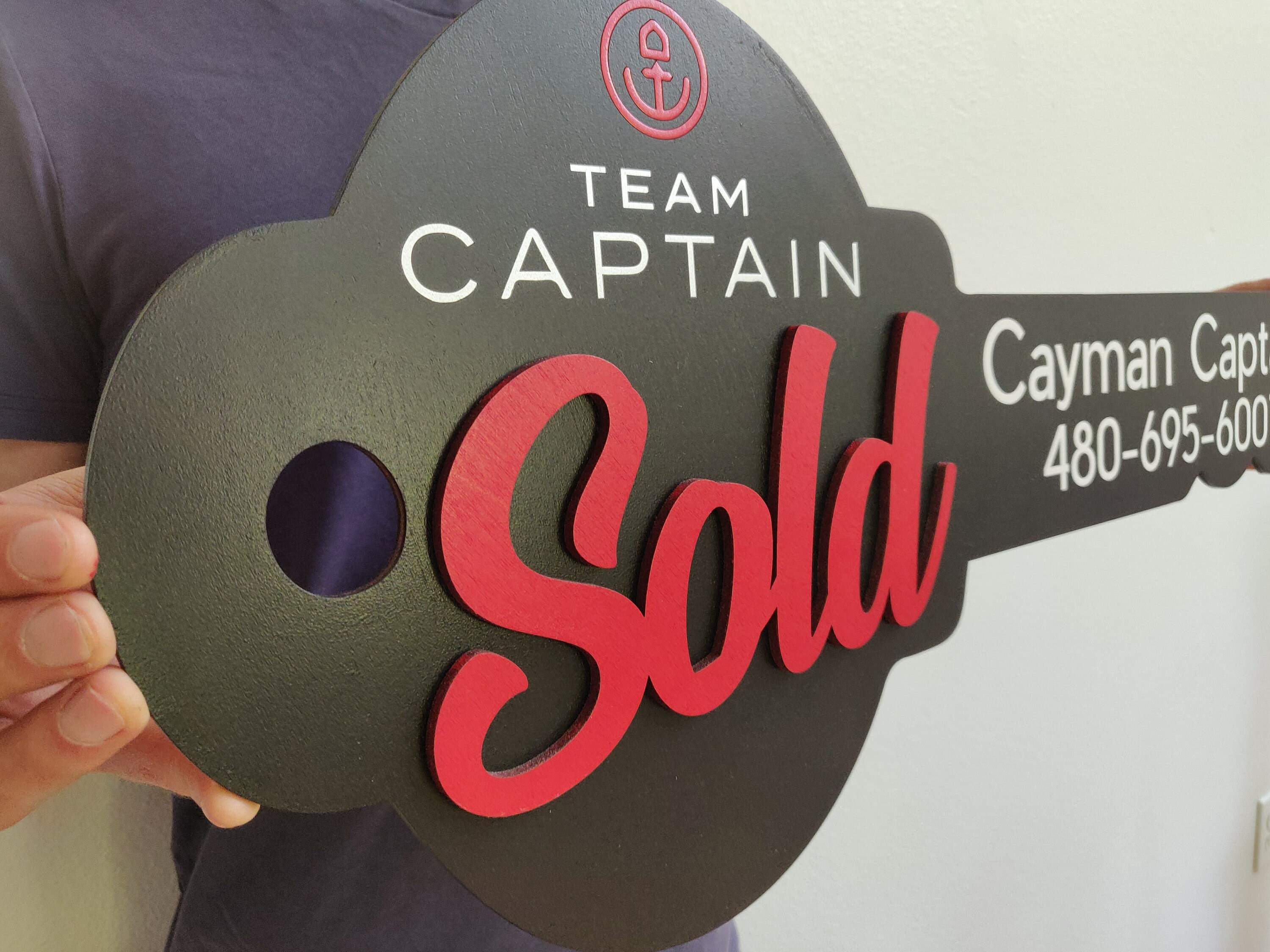 Sold Key Sign With LOGO Realtor Sold Key Sign Closed Realtor | Etsy