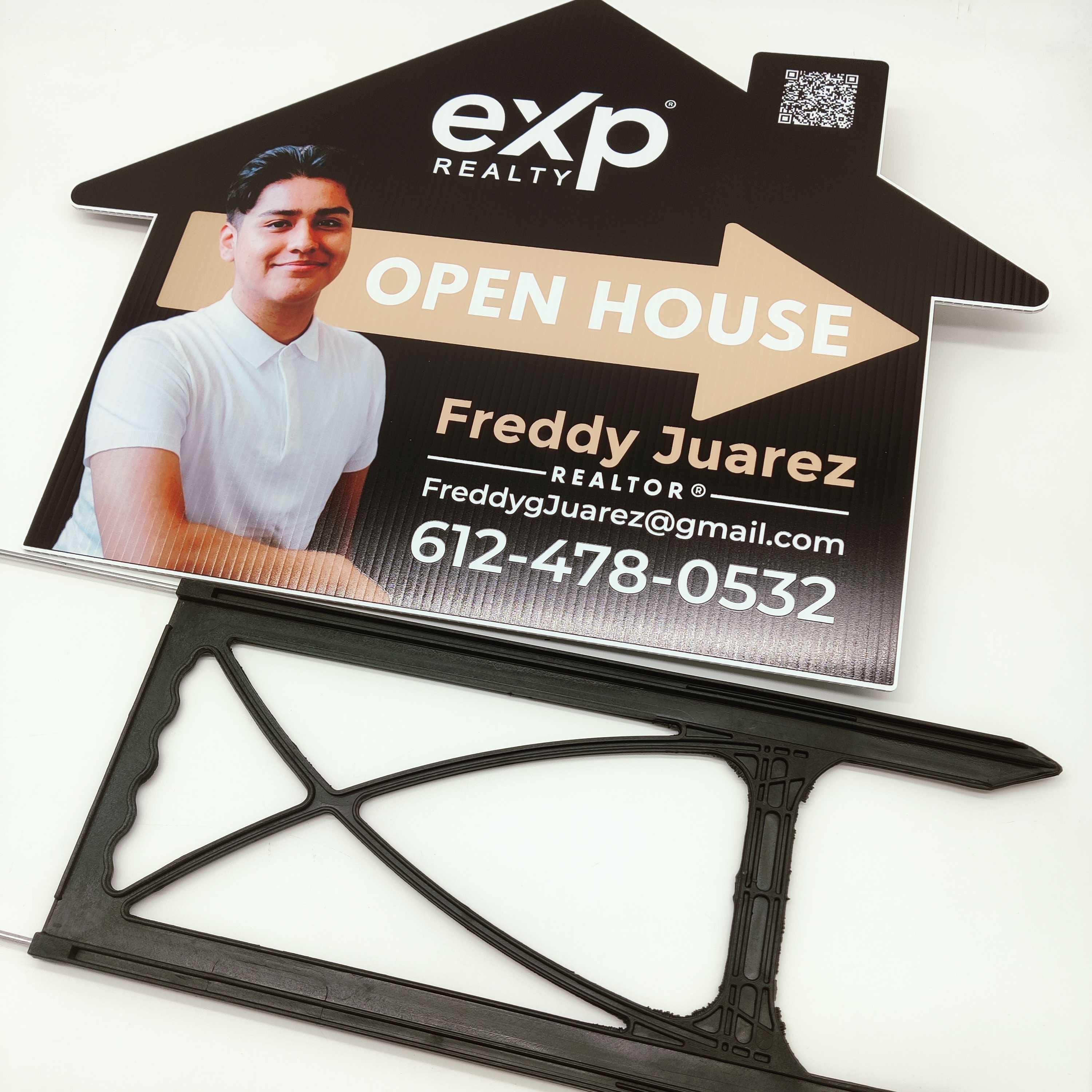 H Stakes / H Frame Yard Sign Stakes Heavy Duty 9 Gauge Yard Sign Stands ...
