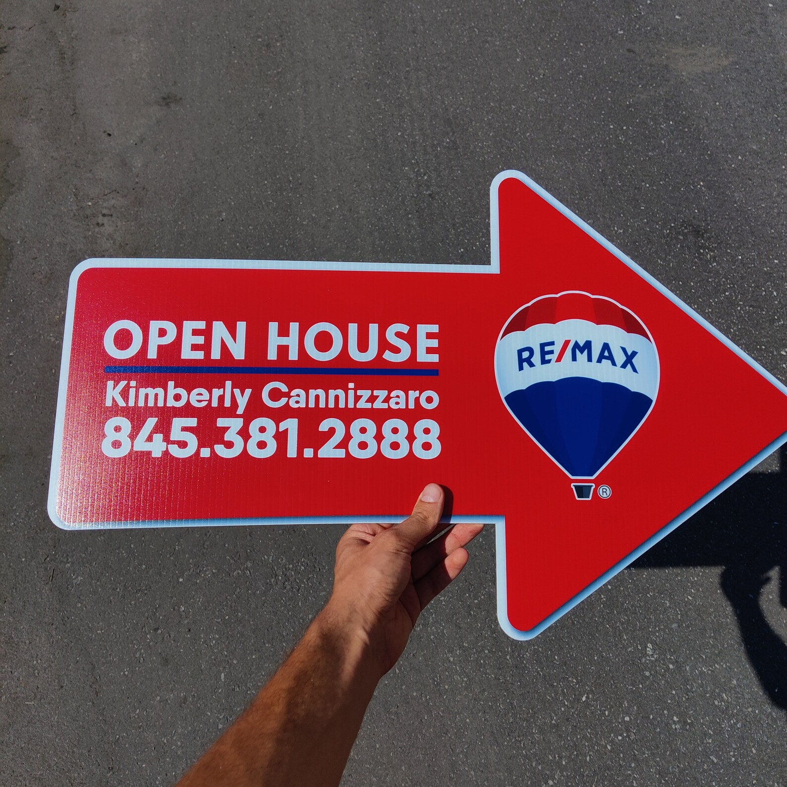 Arrow Shaped Yard Sign, Open House Directional Sign, Directional Sign ...
