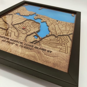 Laser Cut City Map, Engraved World Map, 3D Custom City Map Wood ...