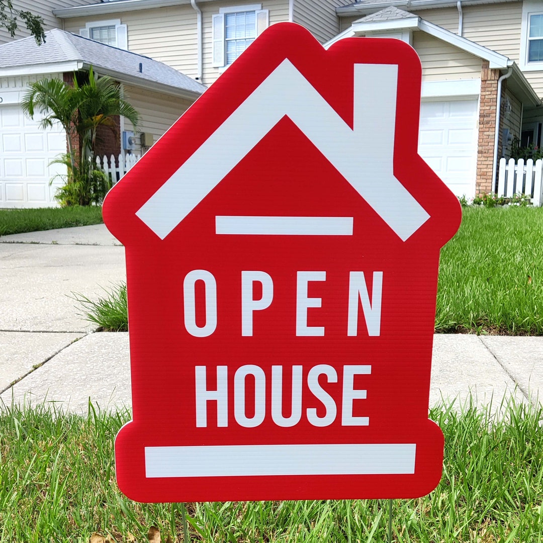 Open House Sign, Realtor Open House Sign, Real Estate Custom Sign ...