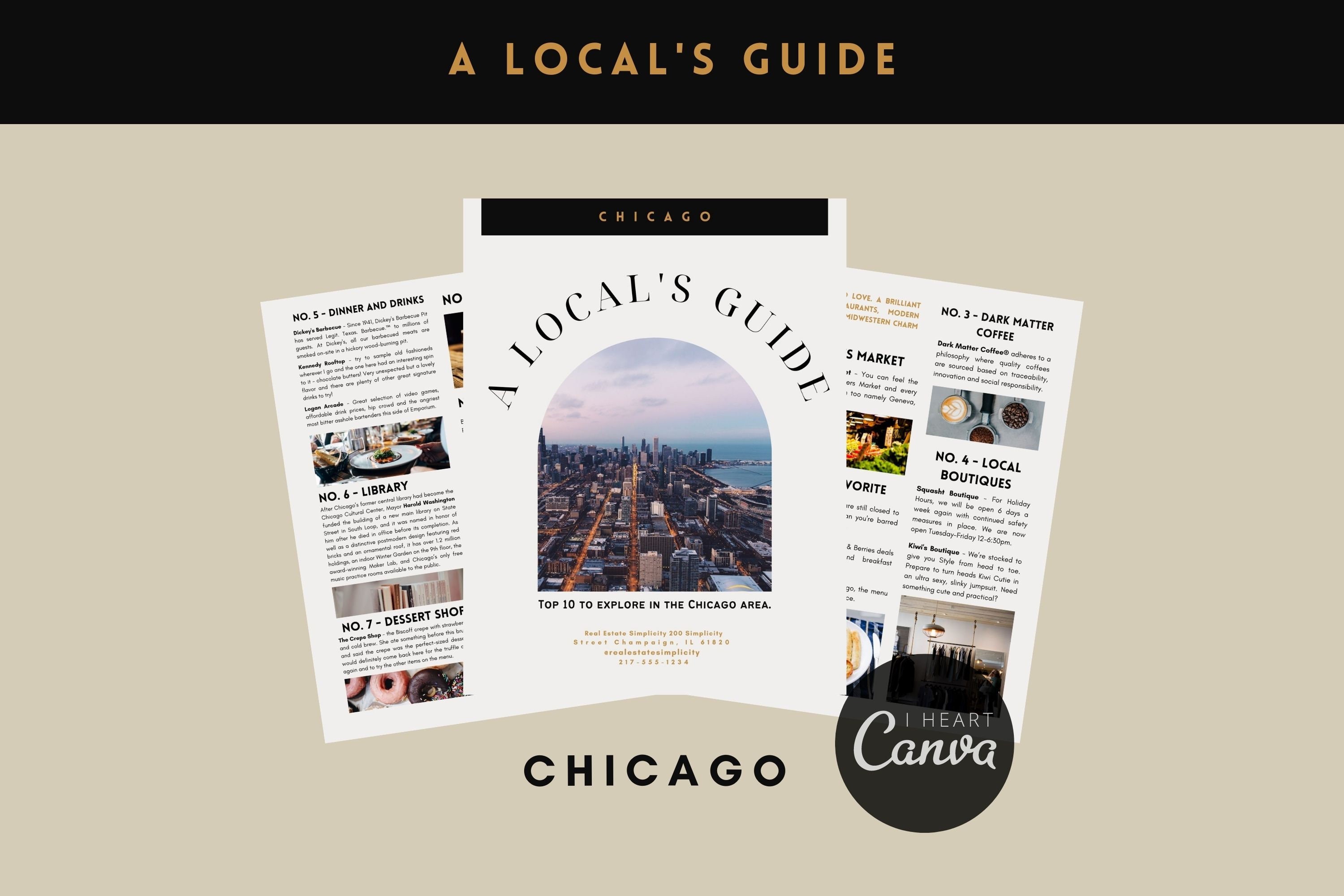 Real Estate Local Guide Template, City Guide Flyer, Welcome Guide ...