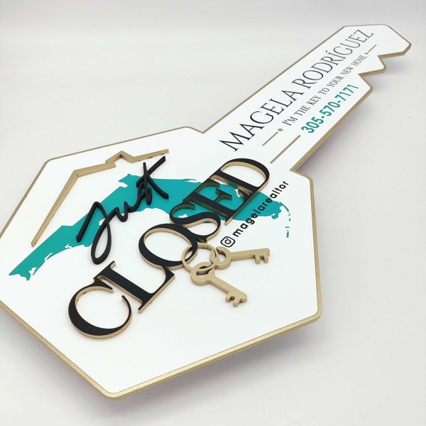 Realtor Key Sign - Etsy