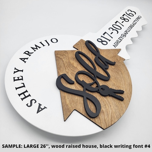 Realtor Sold Sign Realtor Closing Custom Sold Real Estate - Etsy