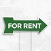For Rent Directional Sign, Realtor Open House Sign, Open House Yard ...