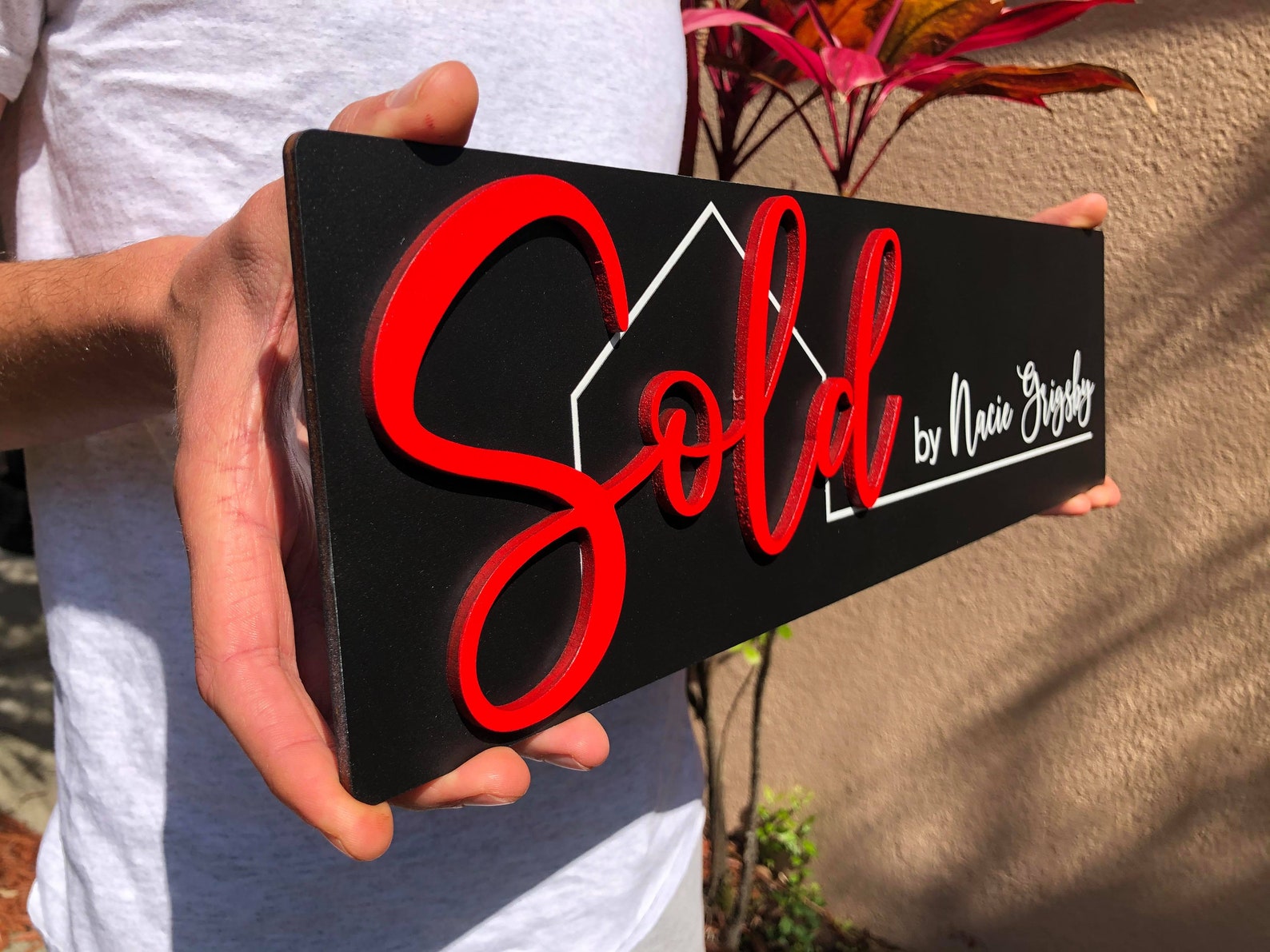 Sold Sign for Realtor Sold Wooden Sign Closing Gift Real - Etsy