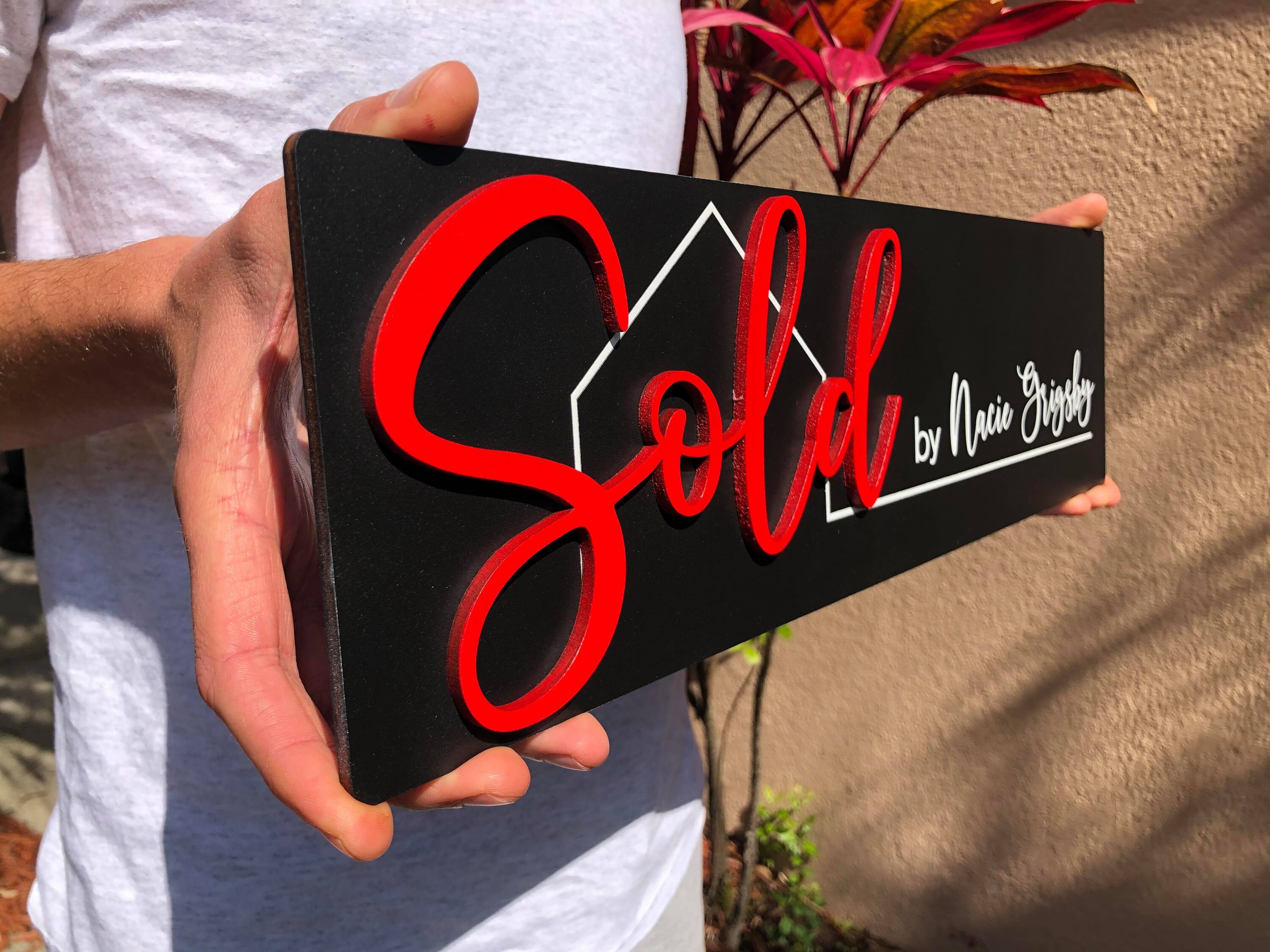 Sold Sign for Realtor Sold Wooden Sign Closing Gift Real - Etsy