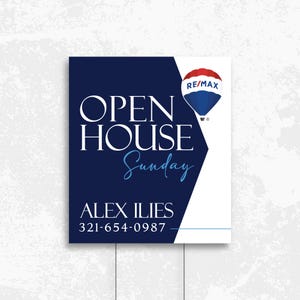 Plastic Sign Yard Sign, Realtor Open House Sign, Open House Directional ...