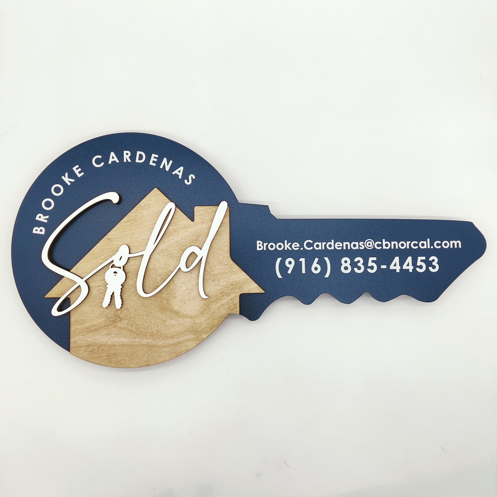 Sold by Key Sign, Realtor Closing Custom, Sold Real Estate Agent Key ...