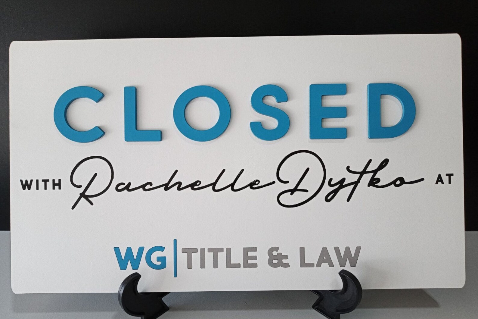 Closed Sign, Sold Wooden, Closing Gift Real Estate Agent Broker ...