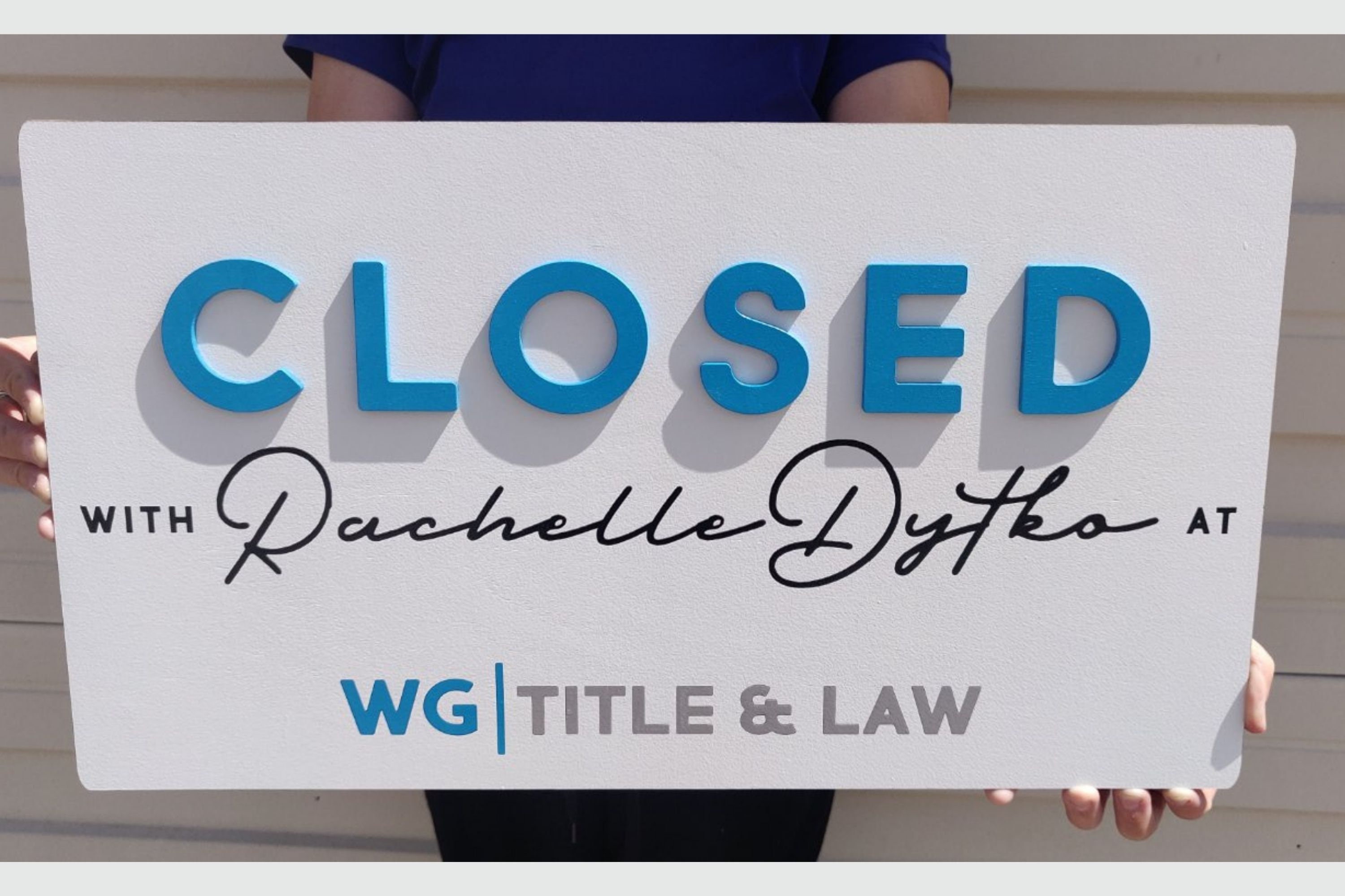 Closed Sign Sold Wooden Closing Gift Real Estate Agent - Etsy