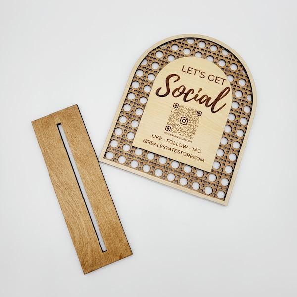 Lets Get Social Sign - Etsy