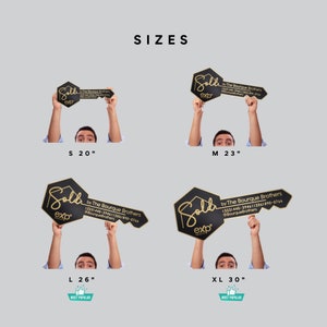 Closing Photo Prop, Modern Key Sign for Realtors, Realtor Gift, Closing ...