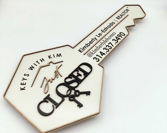 Realtor Sold Sign, Realtor Closing Custom, Sold Real Estate Agent Key ...