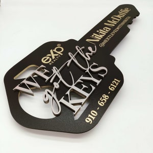 We Got the Keys Sign, 3D Modern Key Sign for Realtors, Realtor Gift ...