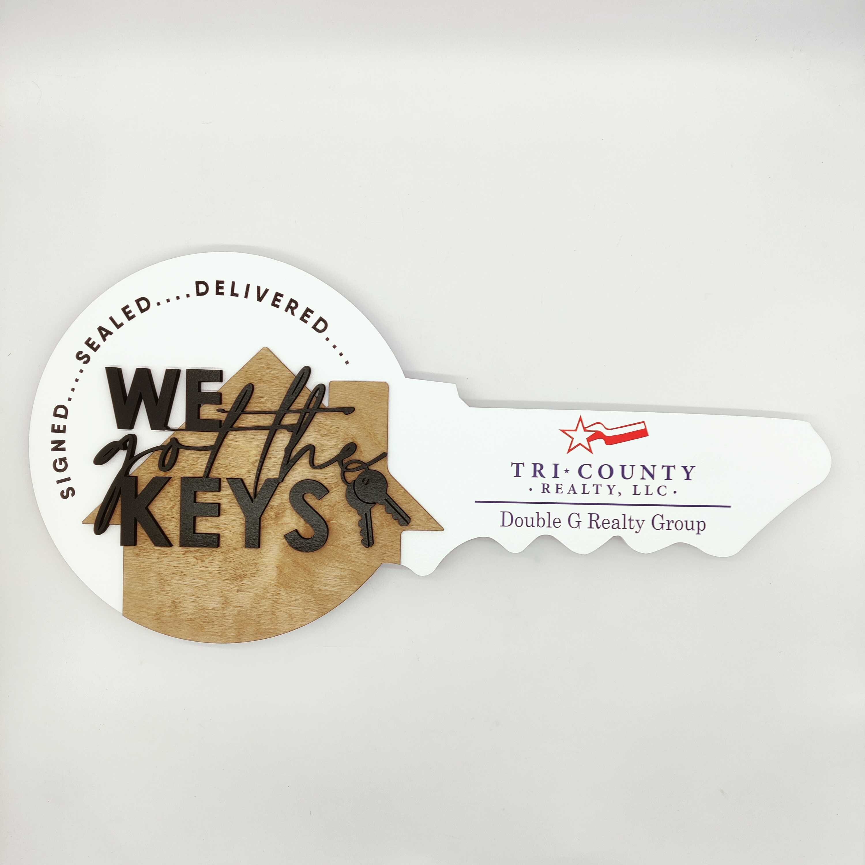 Round Key Sign, Realtor Closing Custom, Sold Real Estate Agent Key ...