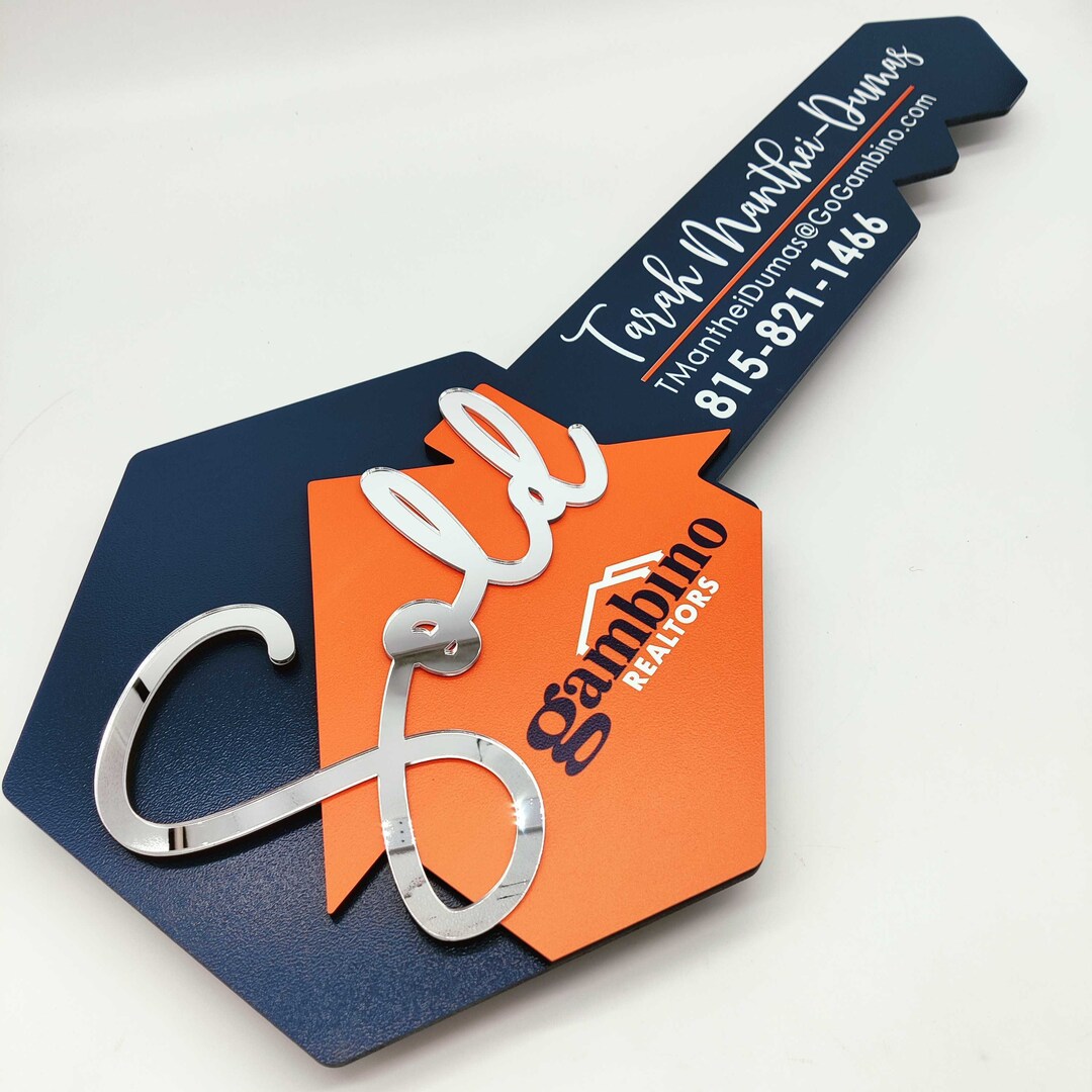 Key Sold Sign, Closing Photo Prop, Modern Key Sign for Realtors ...