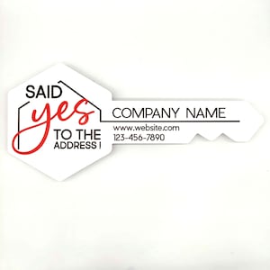 Said Yes to the Address Real Estate Sold Sign, Realtor Key Sign, Real ...