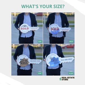 Key Sold Logo Sign, 3D Closing Photo Prop, Modern Key Sign for Realtors ...