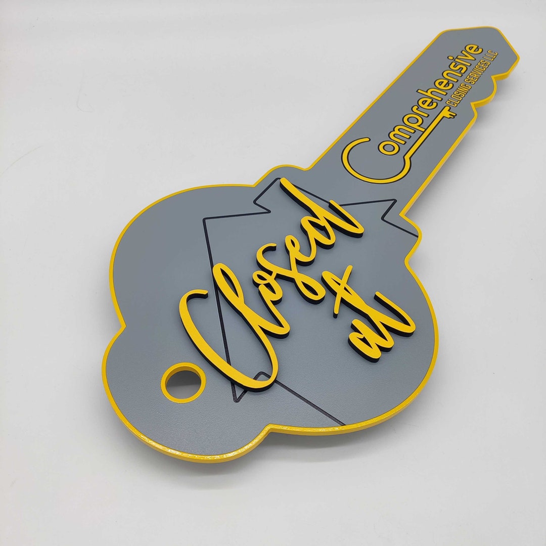 Mortgage Sign, Closing Day Custom Sign, Sold Real Estate Agent Key ...