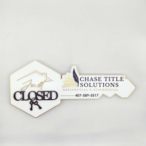 Just Closed on My New Home, Key Sold Sign, Closing Photo Prop, Modern ...