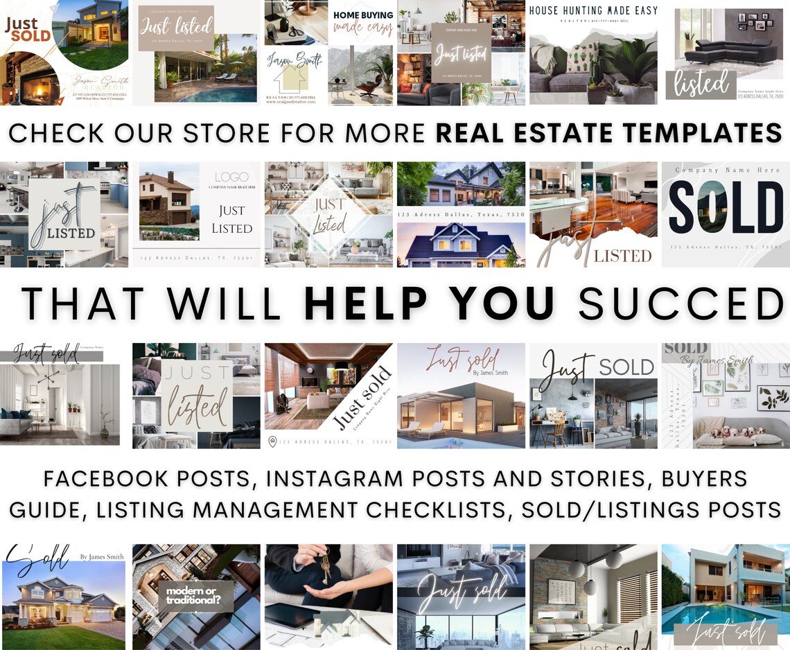 100 Facebook Posts for REALTORS, Instagram Posts for Realtors, Real ...