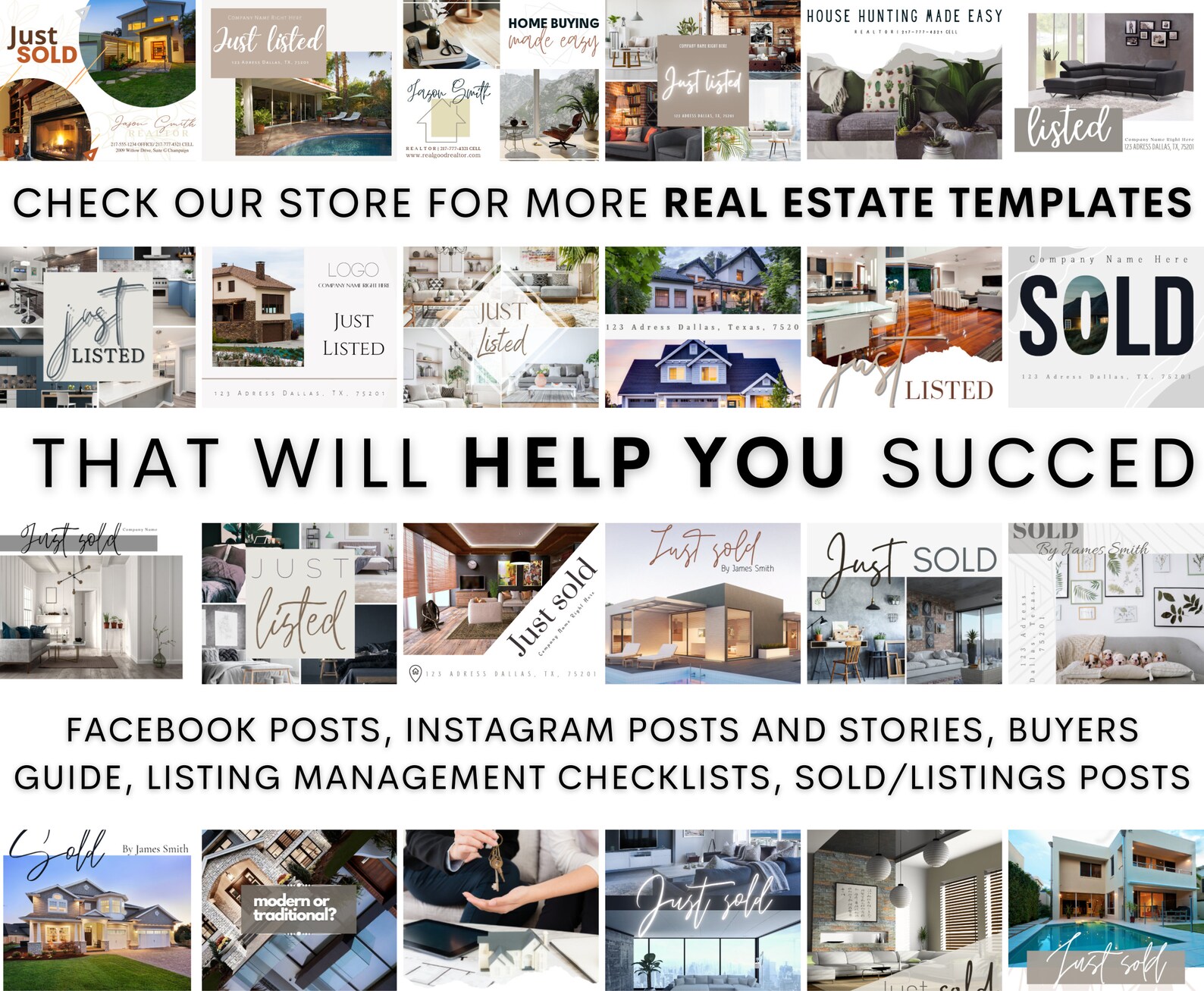 100 Facebook Posts for REALTORS, Instagram Posts for Realtors, Real ...