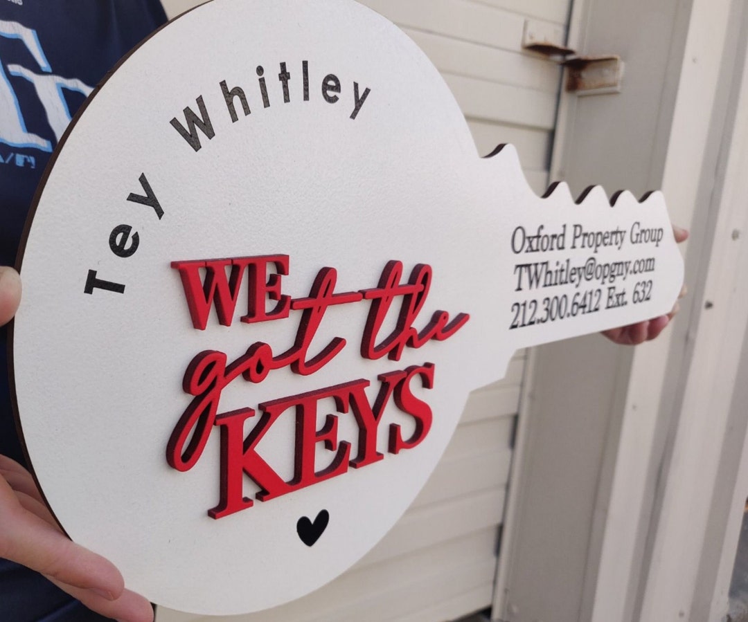 We Got the Keys Sign, Realtor Closing Custom, Got the Keys Closing Gift ...