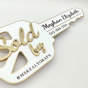 Sold by Key Modern, Closing Photo Prop, Modern Key Sign for Realtors ...