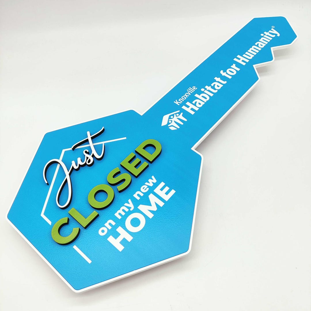 Just Closed on My New Home! 3D Contemporary Key Sold Sign, Personalized ...