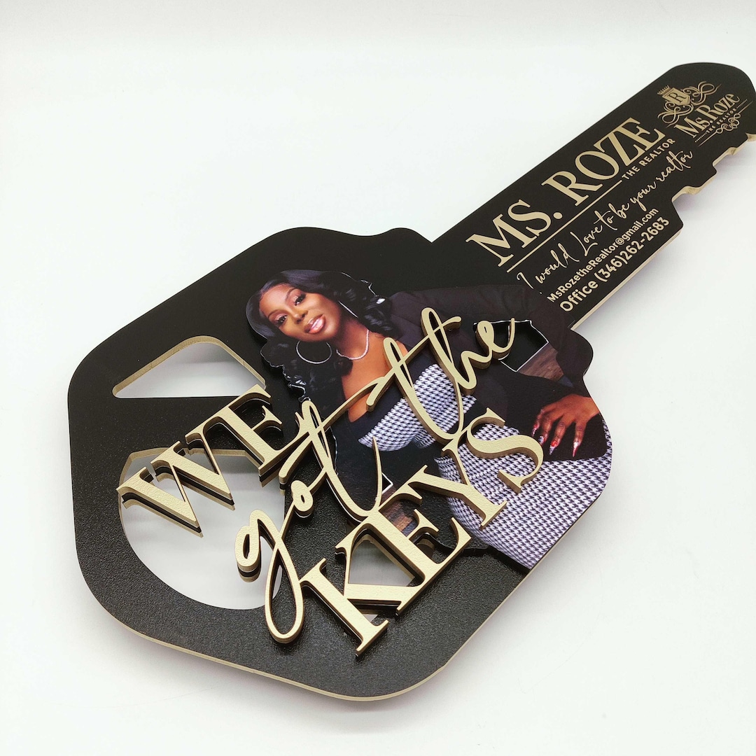 We Got the Keys Photo Sign, Modern Key Sign for Realtors, Realtor Gift ...