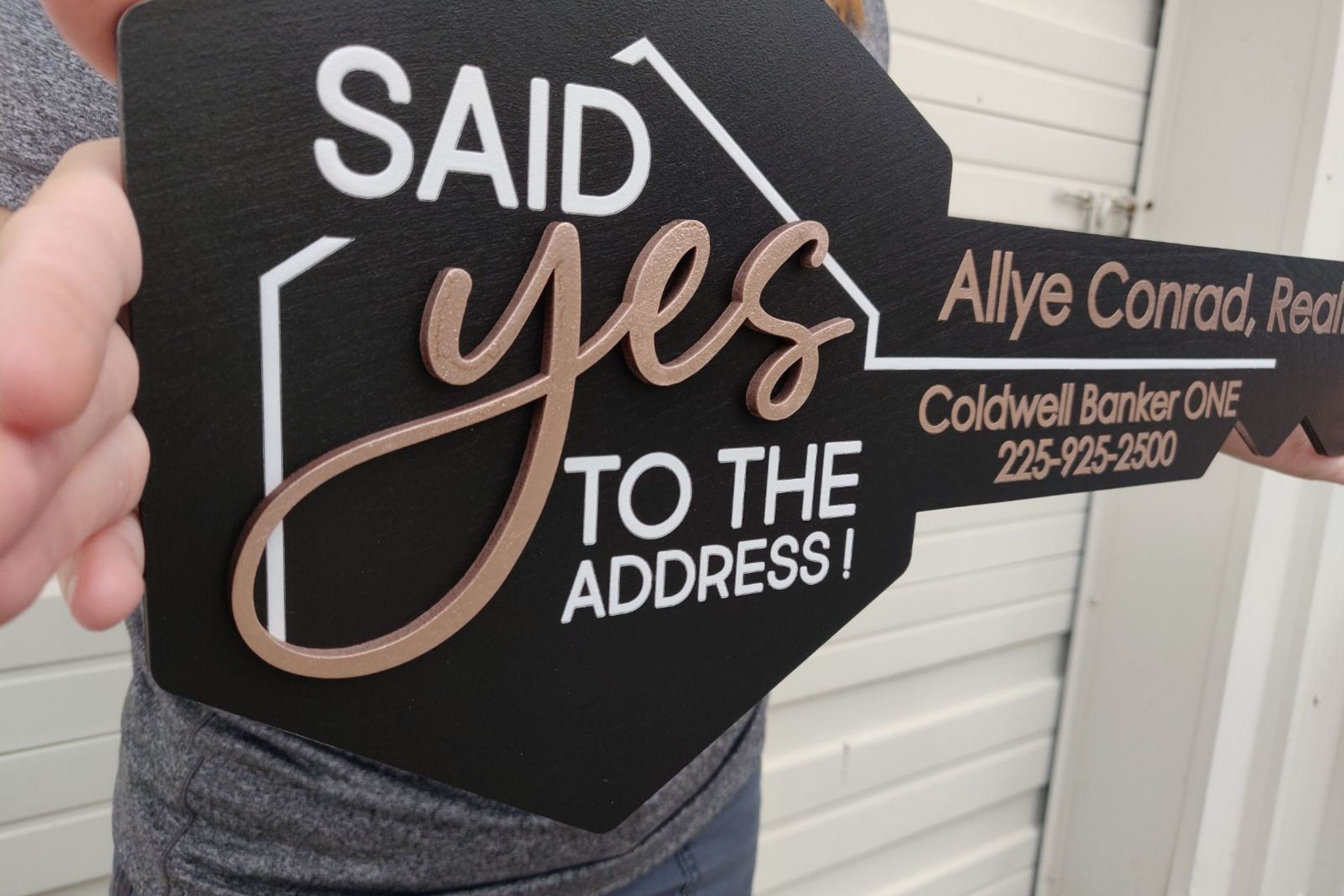 Said Yes to the Address Key Sign Real Estate Key Sign Sold - Etsy