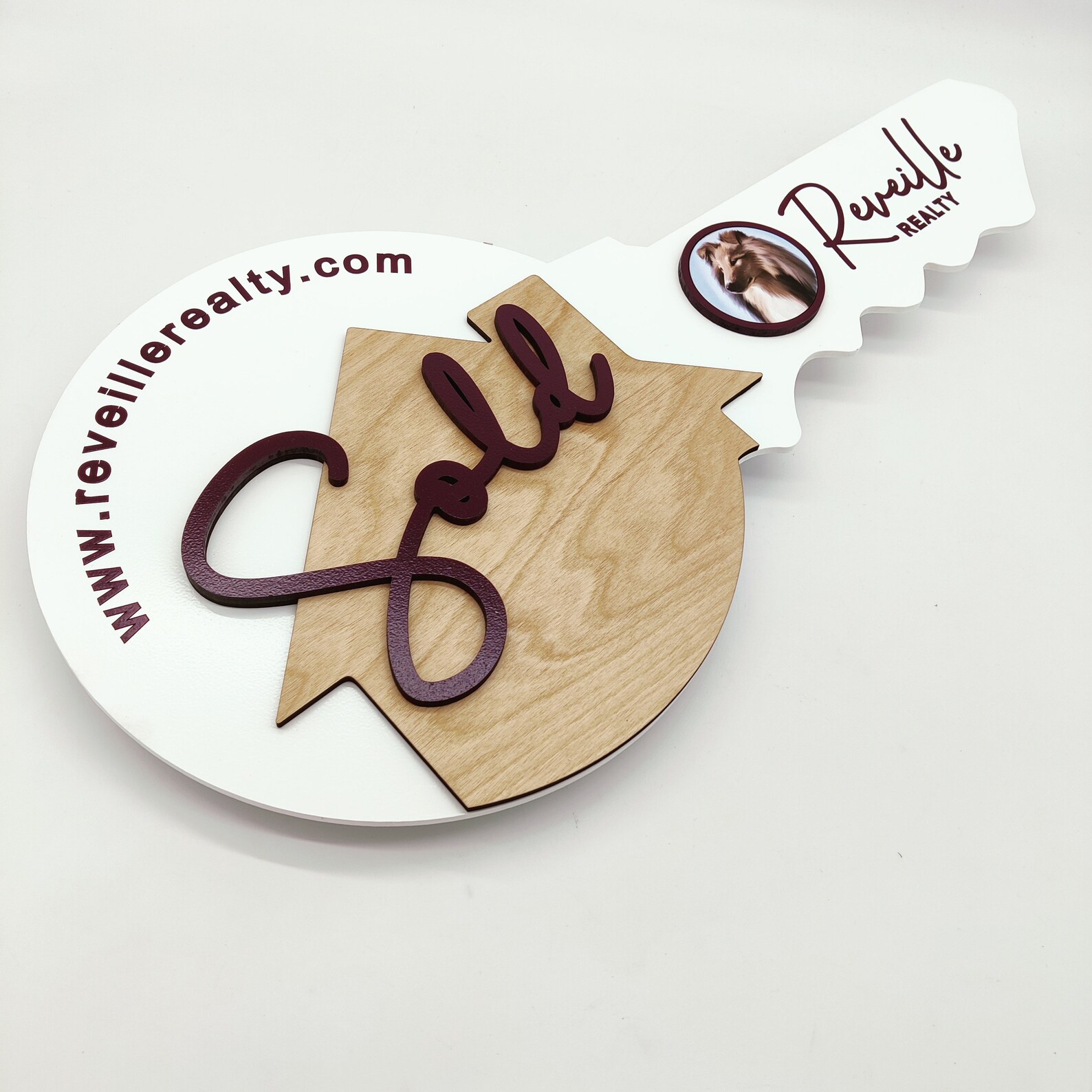 Sold Key Sign With Logo, Realtor Closing Custom, Sold Real Estate Agent ...