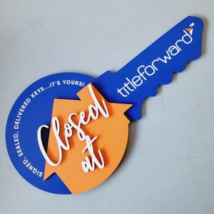 Sold Key Sign, Realtor Closing Custom, Got the Keys Closing Gift for ...