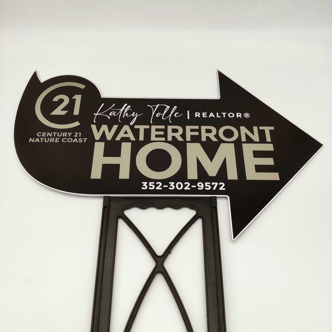 Arrow Shaped Yard Sign, Open House Directional Sign, Directional Sign ...