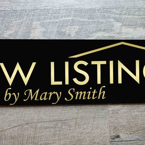 Realtor NEW LISTING Sign That Can Be Used as a Prop, Real Estate New ...