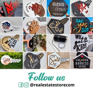 Closed at Key Sign, Logo Realtor Closing Custom, Sold Real Estate Key ...