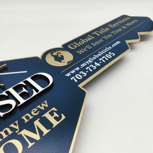 Just Closed on My NEW Home, Modern Key Sign for Realtors, Realtor Gift ...