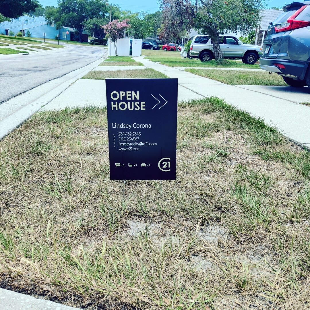 Custom Open House Vertical Sign Open House Arrow Sign - Etsy