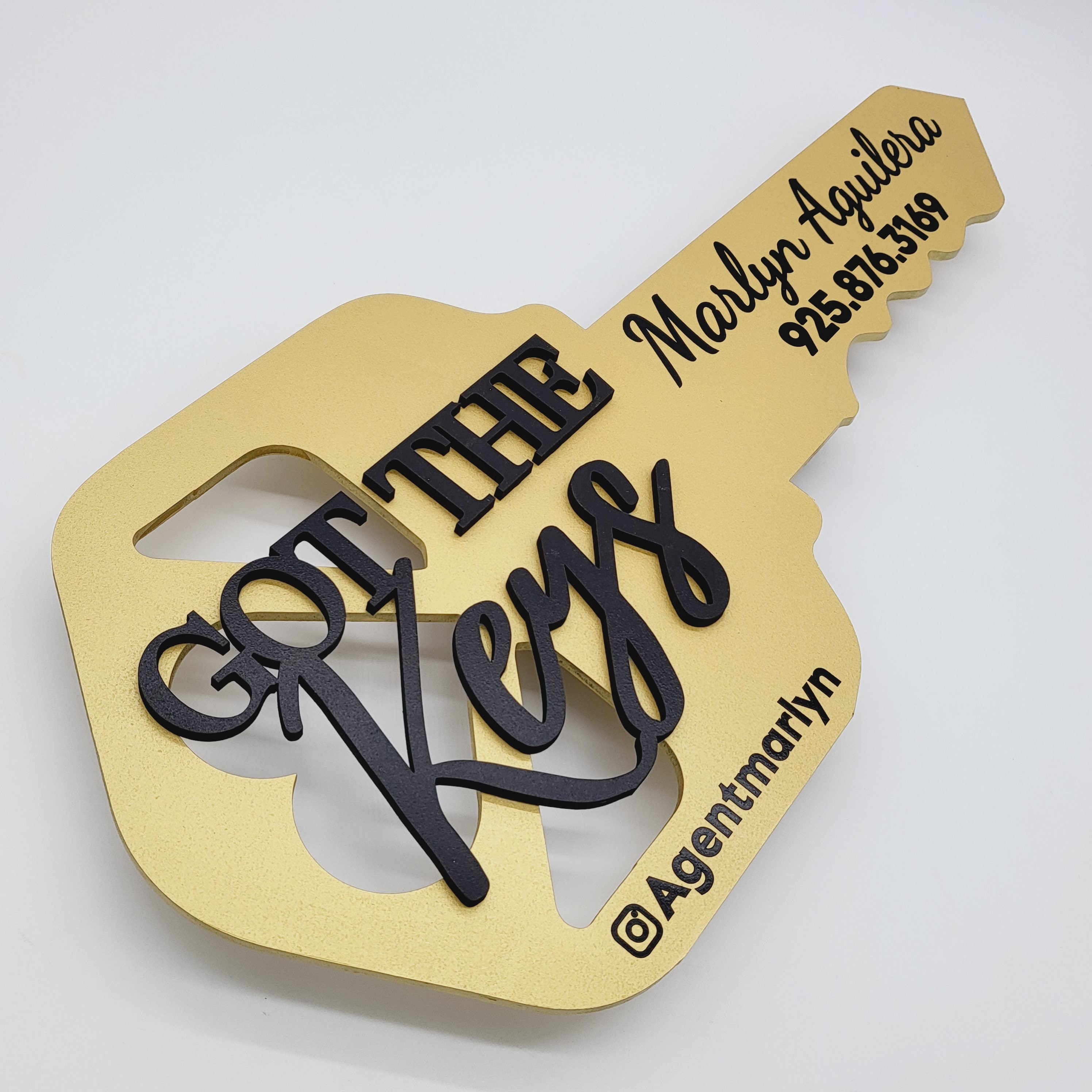 We Got the Keys Closing Photo Prop Modern Key Sign for - Etsy