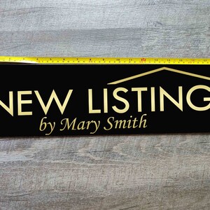 Realtor NEW LISTING Sign That Can Be Used as a Prop, Real Estate New ...