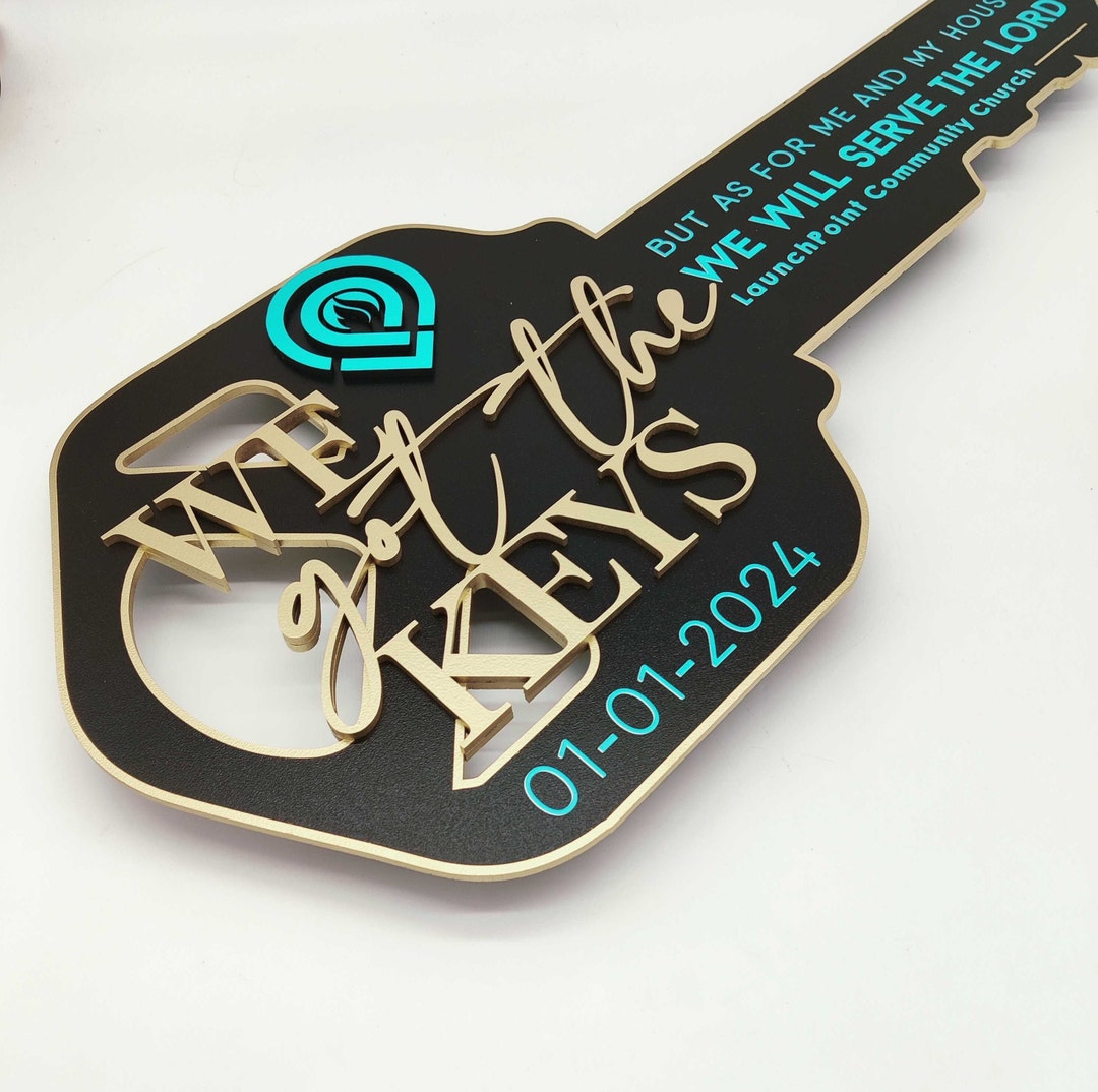 We Got the Keys 3D Closing Photo Prop Sign, 3D Modern Key Sign for ...