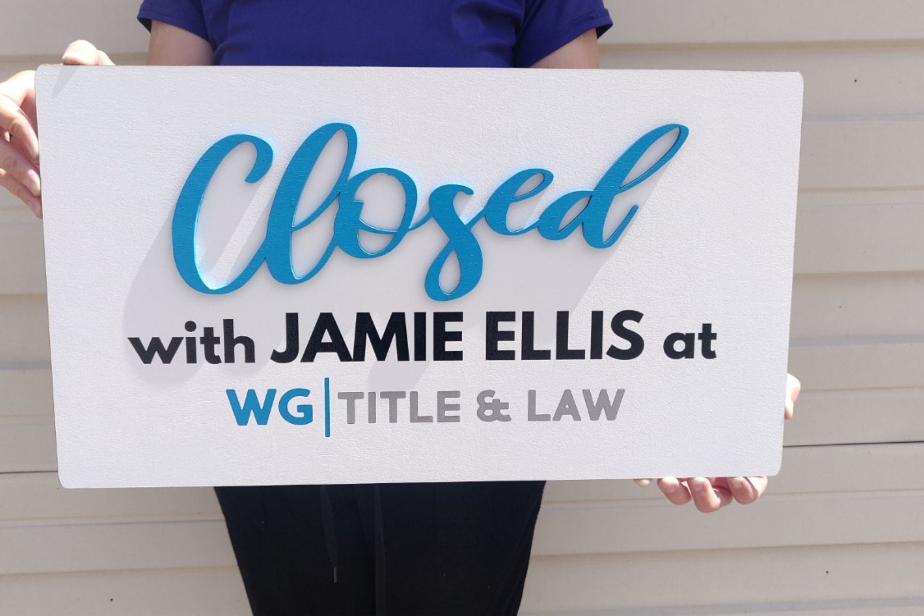 Closed Sign Sold Wooden Closing Gift Real Estate Agent - Etsy