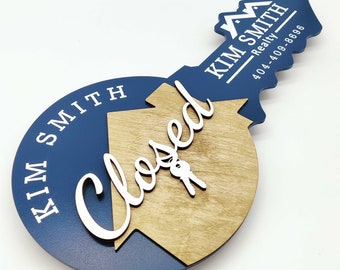 Realtor Sold Sign, Realtor Closing Custom, Sold Real Estate Agent Key ...