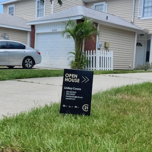 Custom Open House Vertical Sign, Open House Arrow Sign, Corrugated Open ...