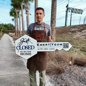 Just Closed on My New Home, 3D Key Sold Sign, Modern Key Sign for ...